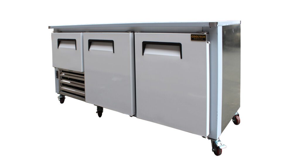 Cooltech 2-1/2 Door Low Boy Worktop Freezer 72” - Cooltech ...